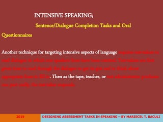 Final speaking assessment | PPT