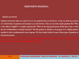 Final speaking assessment | PPT