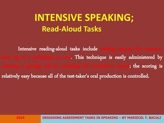 Final speaking assessment | PPT