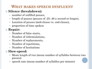 Final speech fluency workshop | PPT