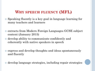 Final speech fluency workshop | PPT
