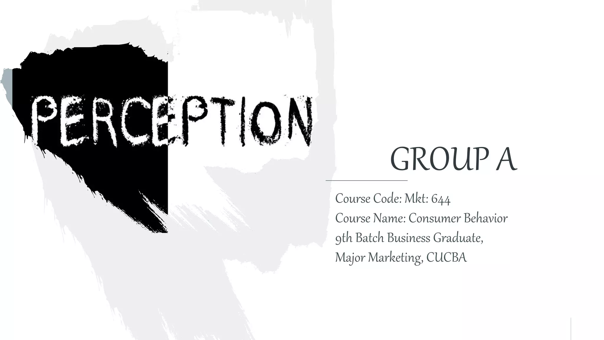 PPT Presentation on Perception | PPTX