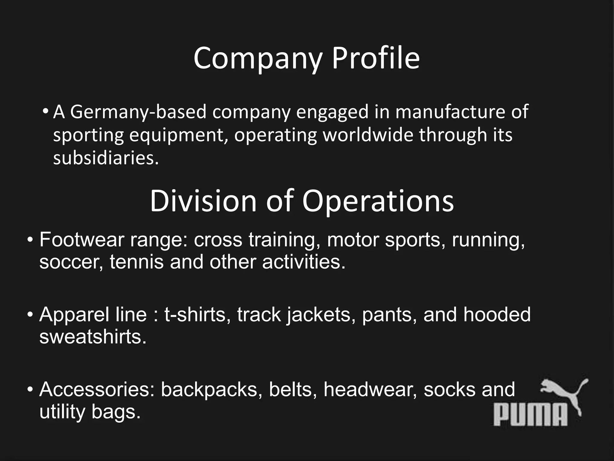 PUMA analysis | PPTX