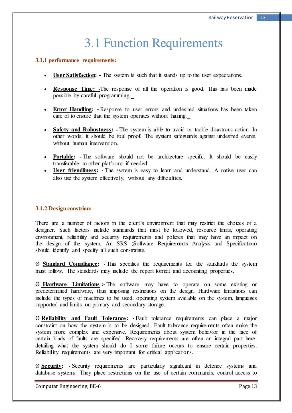 srs for railway reservation system