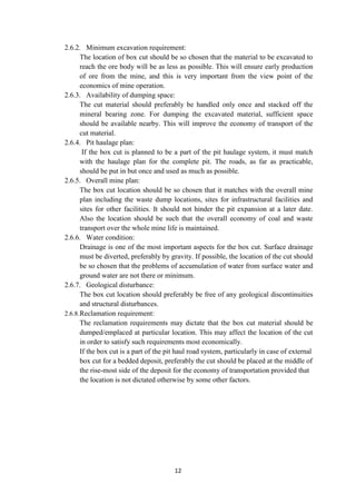Mine Opening and Development | PDF
