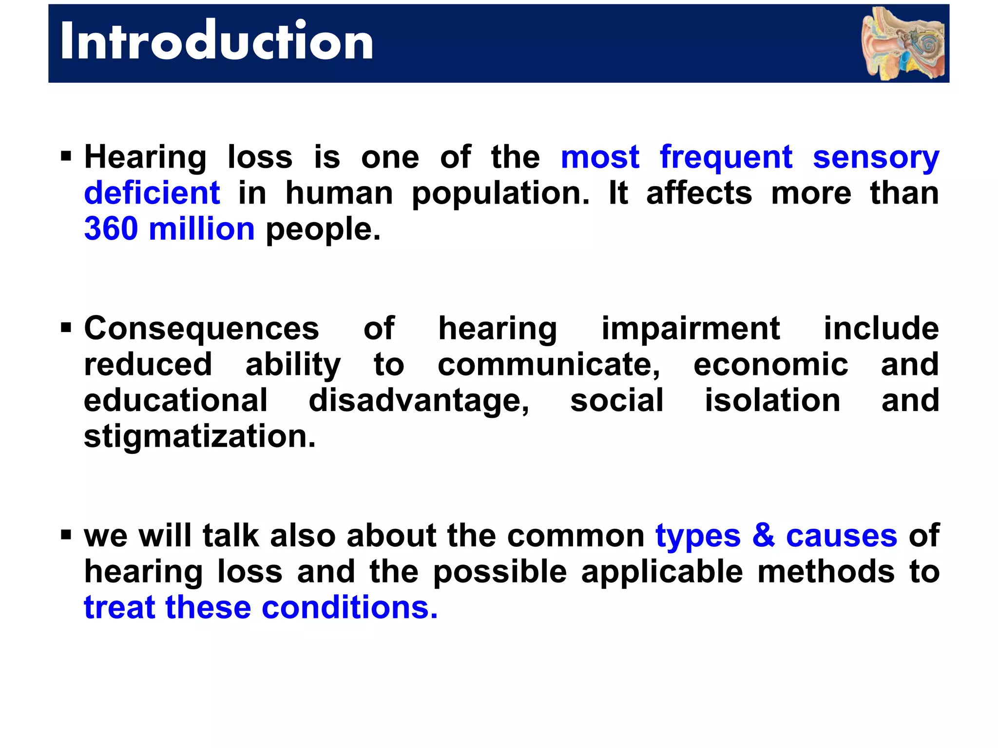 Hearing loss 2018 | PPT