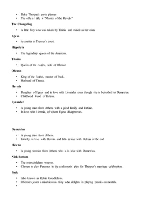 Elements of some Shakespearean play | DOCX