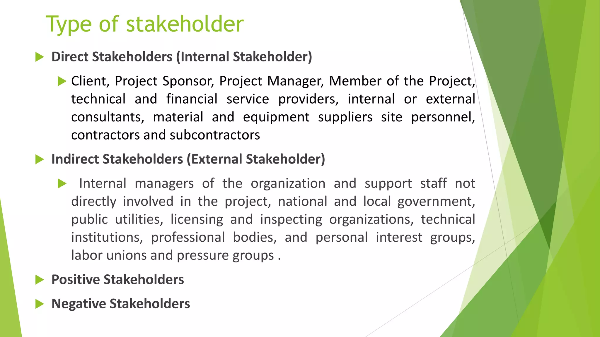 Stakeholder management In Construction Industry | PPTX