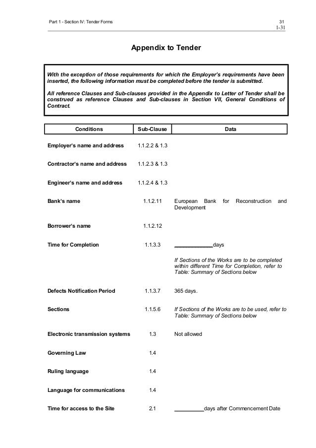 Final standard tender doc