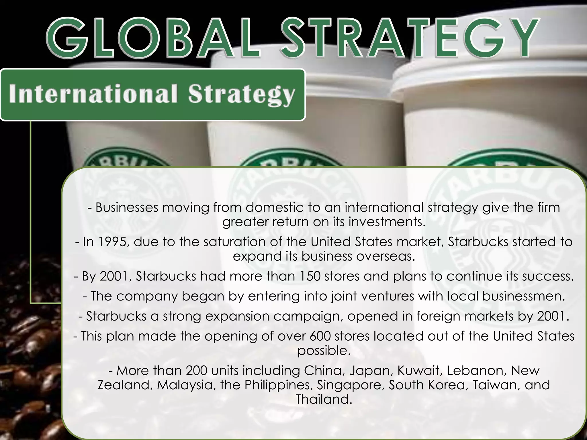 The Operation Management Strategies of Starbucks | PPTX