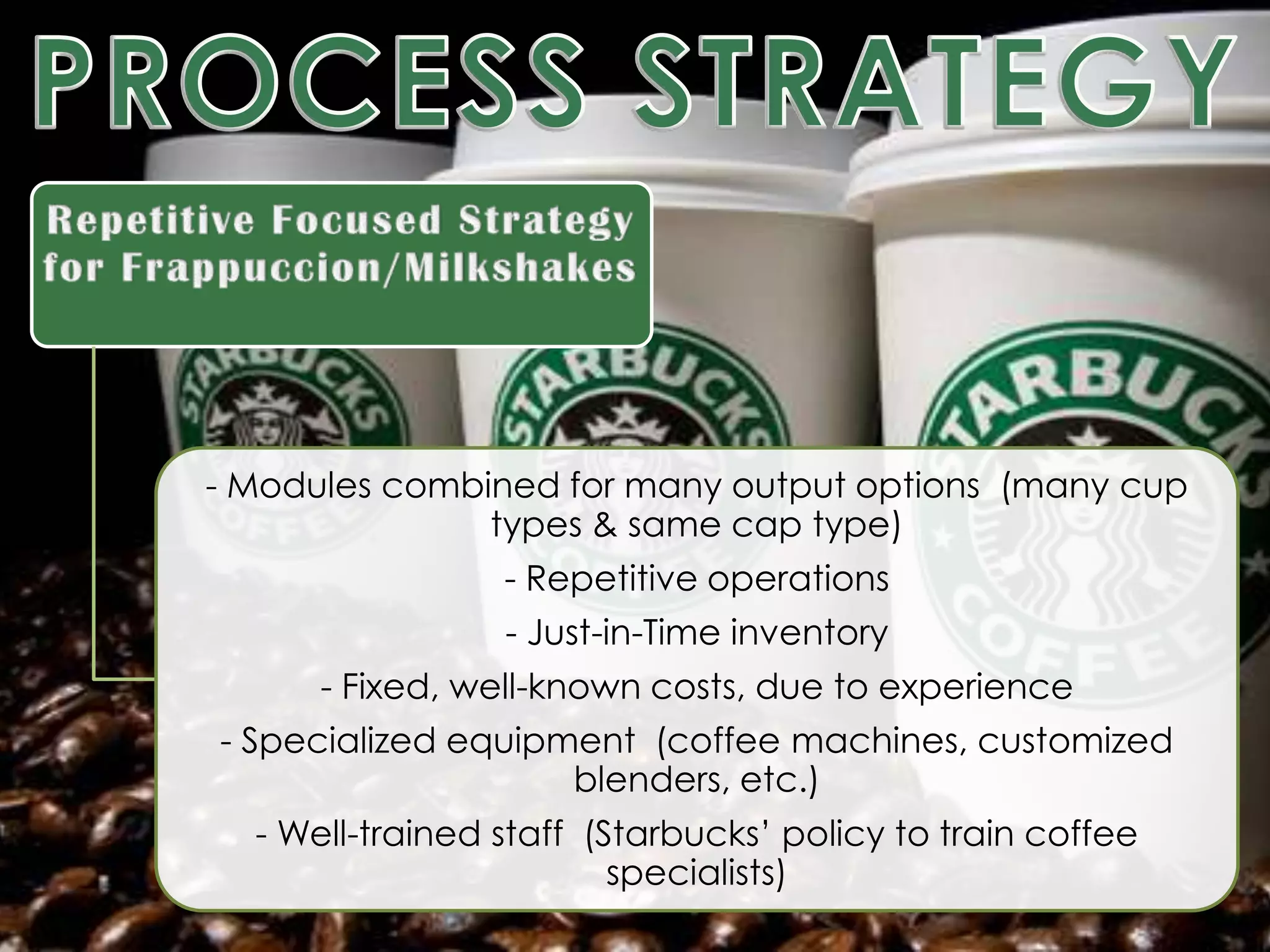 The Operation Management Strategies of Starbucks | PPTX
