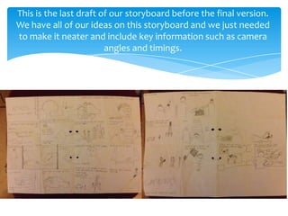 Final storyboard and script | PPT
