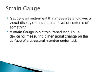 Strain measurement | PPT