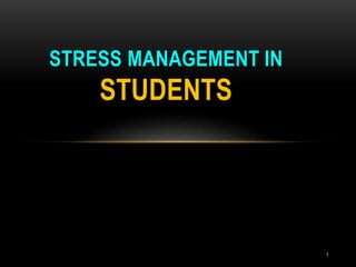 Stress management | PPT