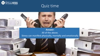 Stress Management : Ways To Release Stress | PPTX