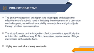 final_ report_ for_ the topic robotic hand | PPTX