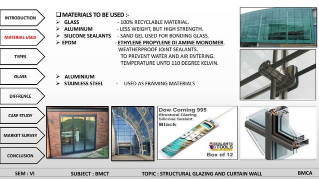 structural glazing and curtain wall.pptx | Remodeling & Construction | Home & Garden