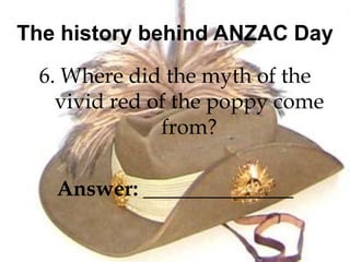 Final student anzac day assessment | PPT