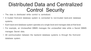 Final Study of Security functionality in Distributed Database.pptx