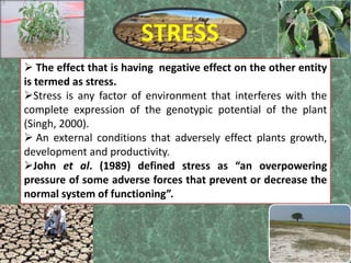 Breeding for abiotic stress resistance in vegetable crops | PPTX