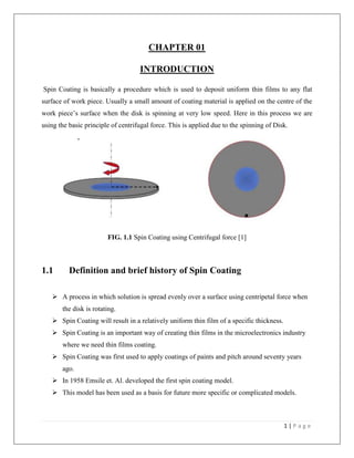 Design & Fabrication of a low cost spin coater | PDF