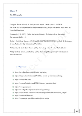 A Study on Impact of Online Marketing on Consumer Behaviour in Agartala City | PDF