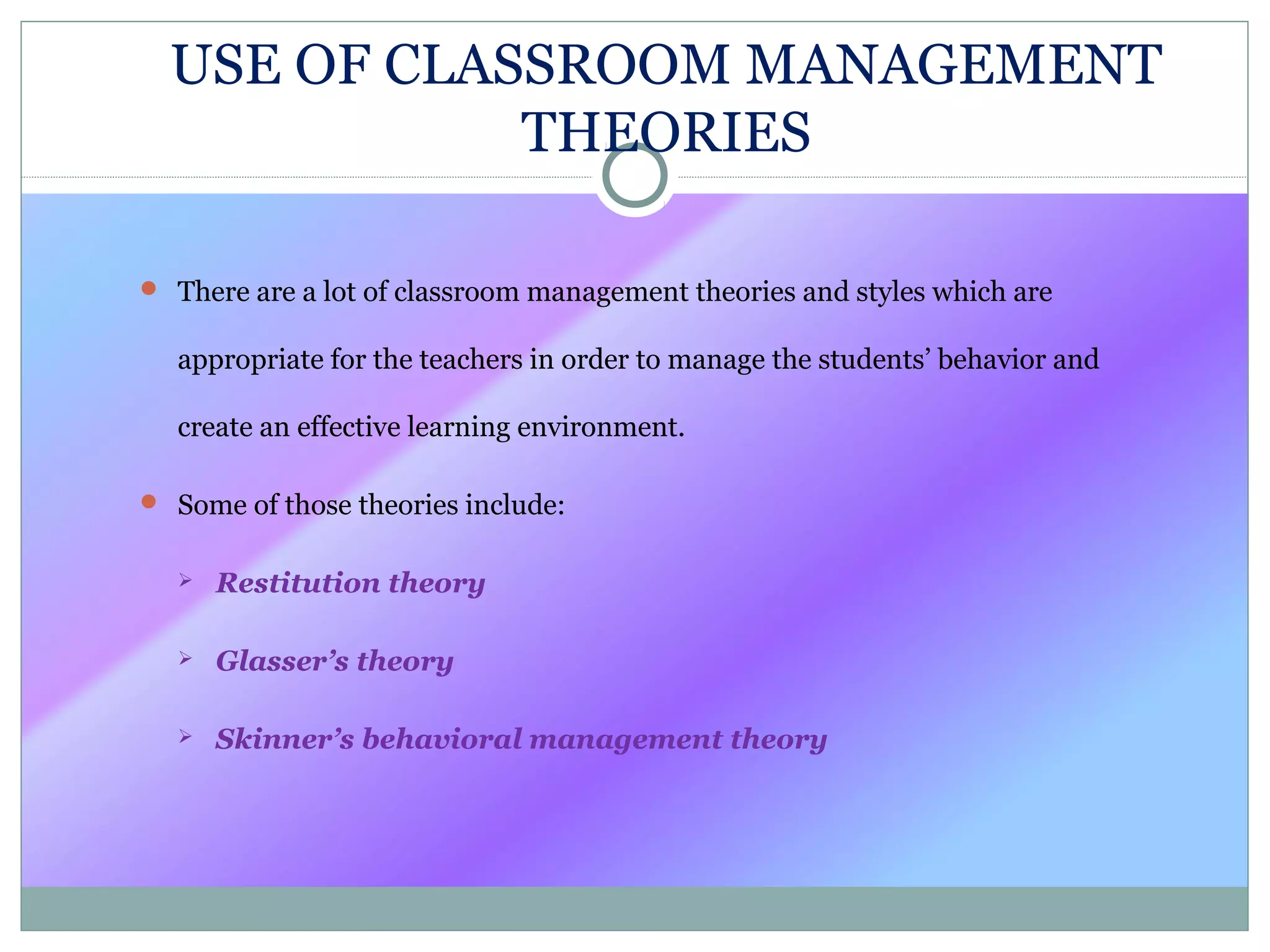 Finalsubmission educ696 classroommanagement | PPT