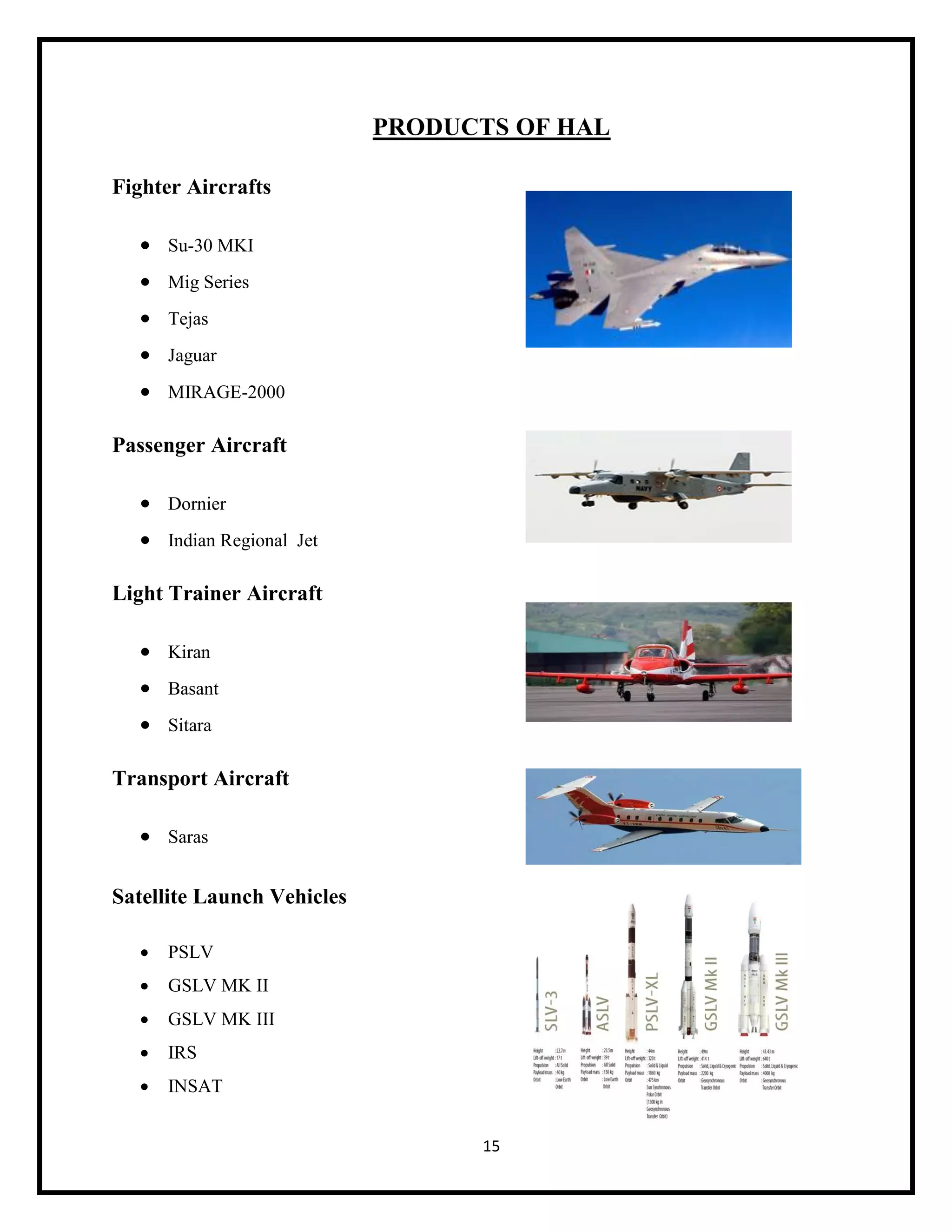 HAL Training report | PDF