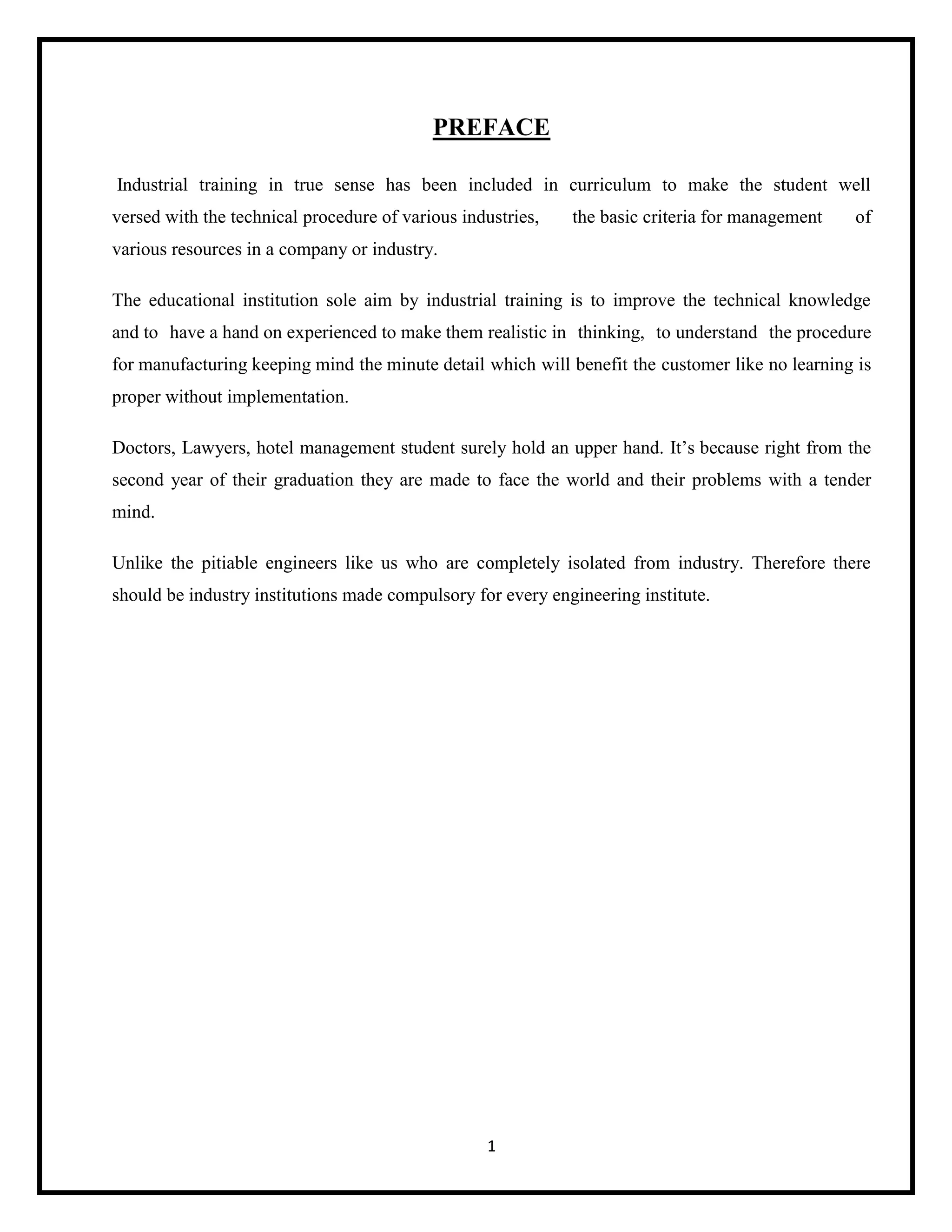 HAL Training report | PDF