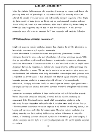 Study of customer satisfaction for selected milk products at Desi Farms ...