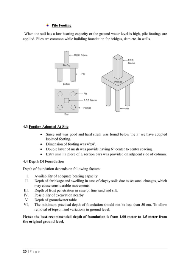 Residential Building Construction Report | PDF | Civil Engineering ...