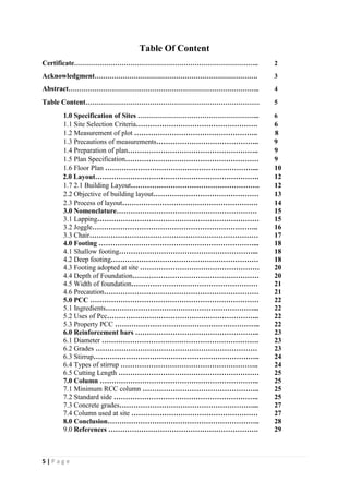 Residential Building Construction Report | PDF
