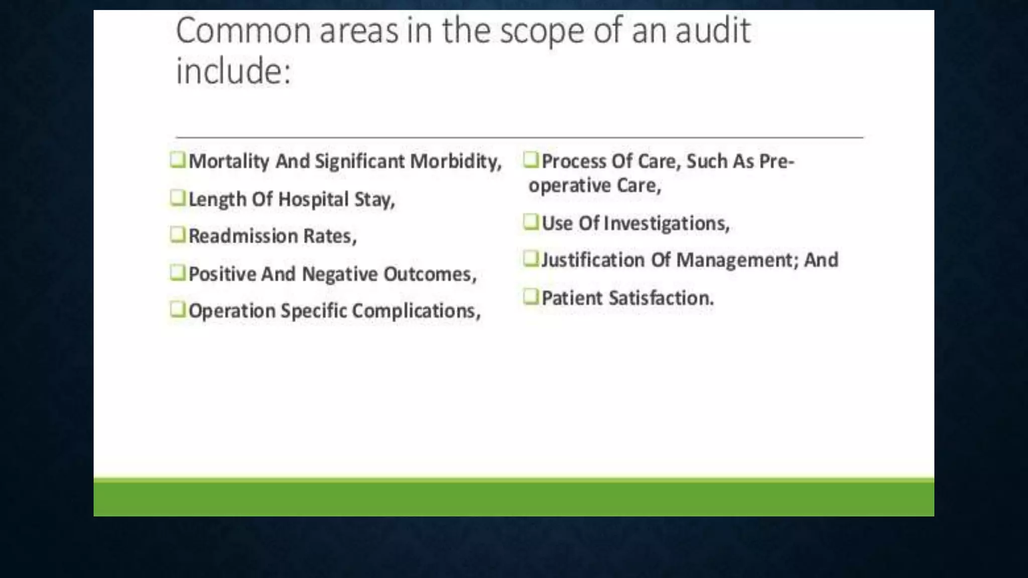 surgical audit | PPTX