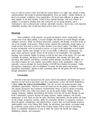 Hydroponic Herb Garden Proposal | PDF