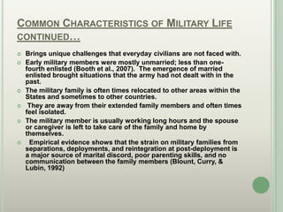Social Work and Military Families: Deployment | PPTX