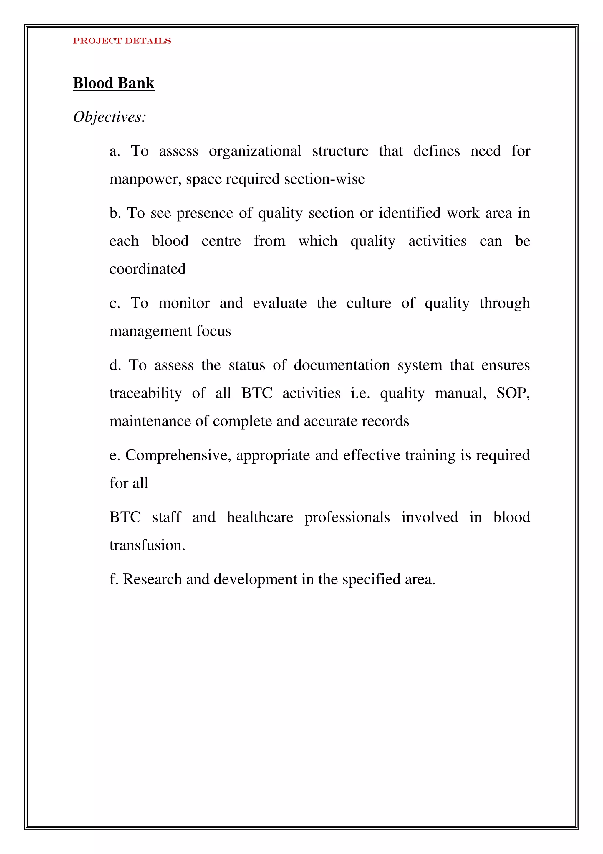 Blood bank in network | PDF