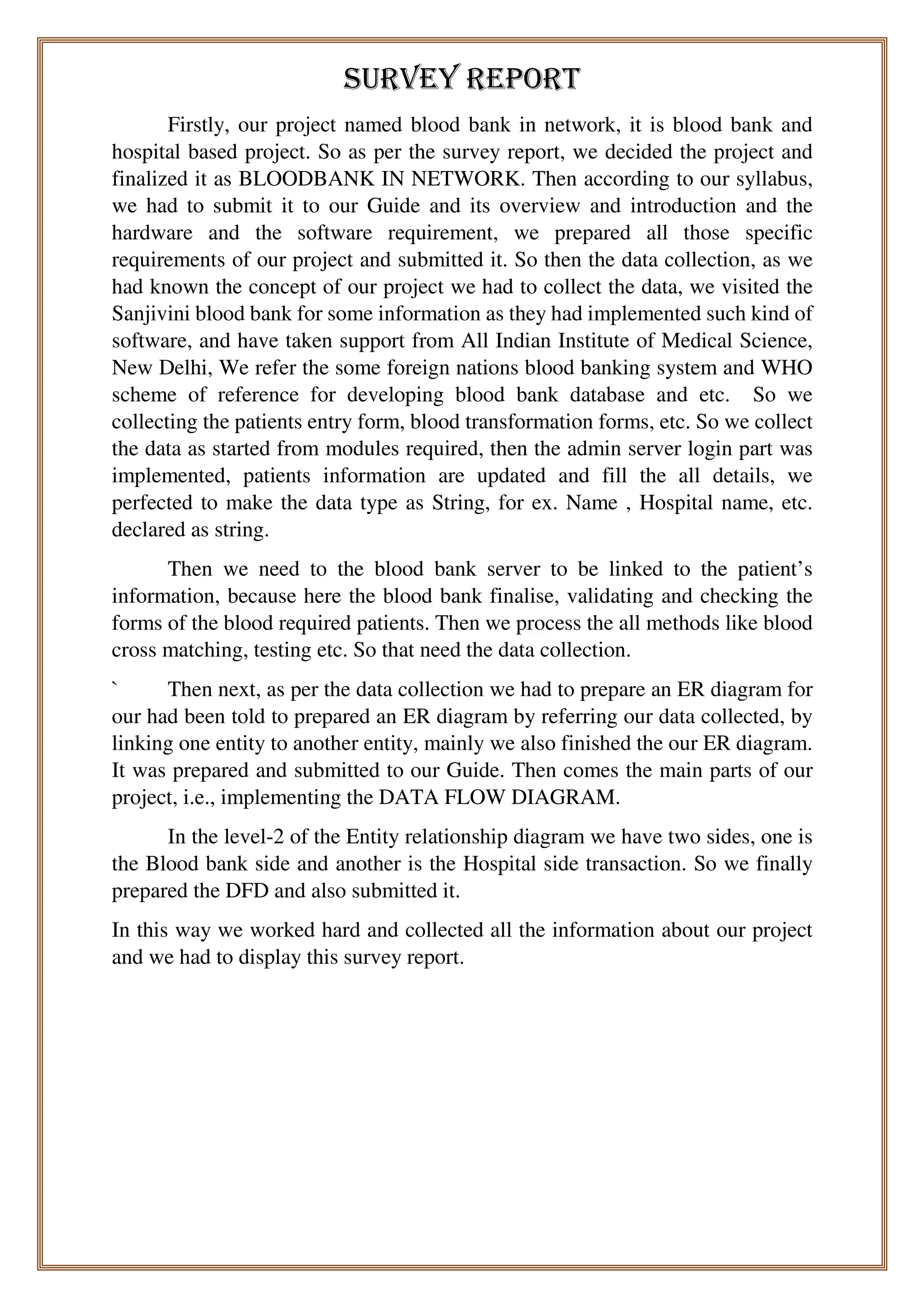 Blood bank in network | PDF