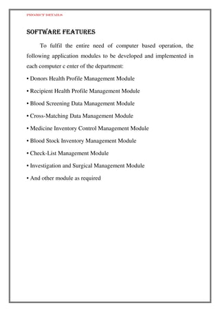 Blood bank in network | PDF