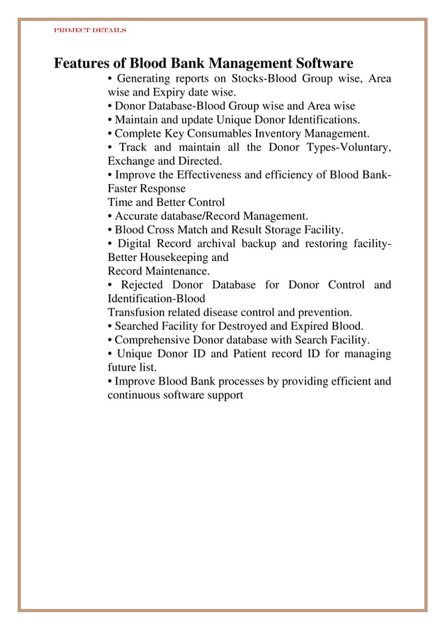 Blood bank in network | PDF