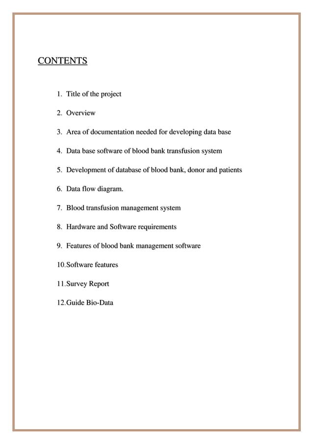 Blood bank in network | PDF