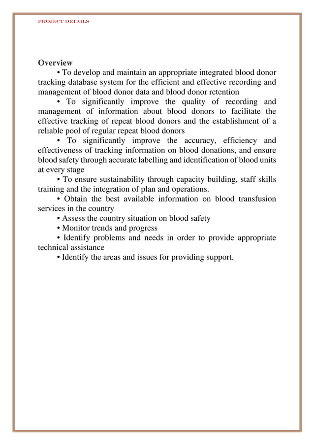 Blood bank in network | PDF