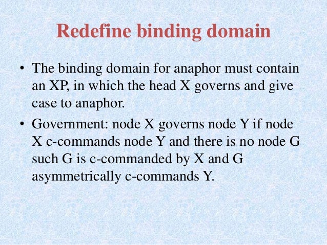 The Proposal Of Advanced Syntax Especially In Binding Theory 