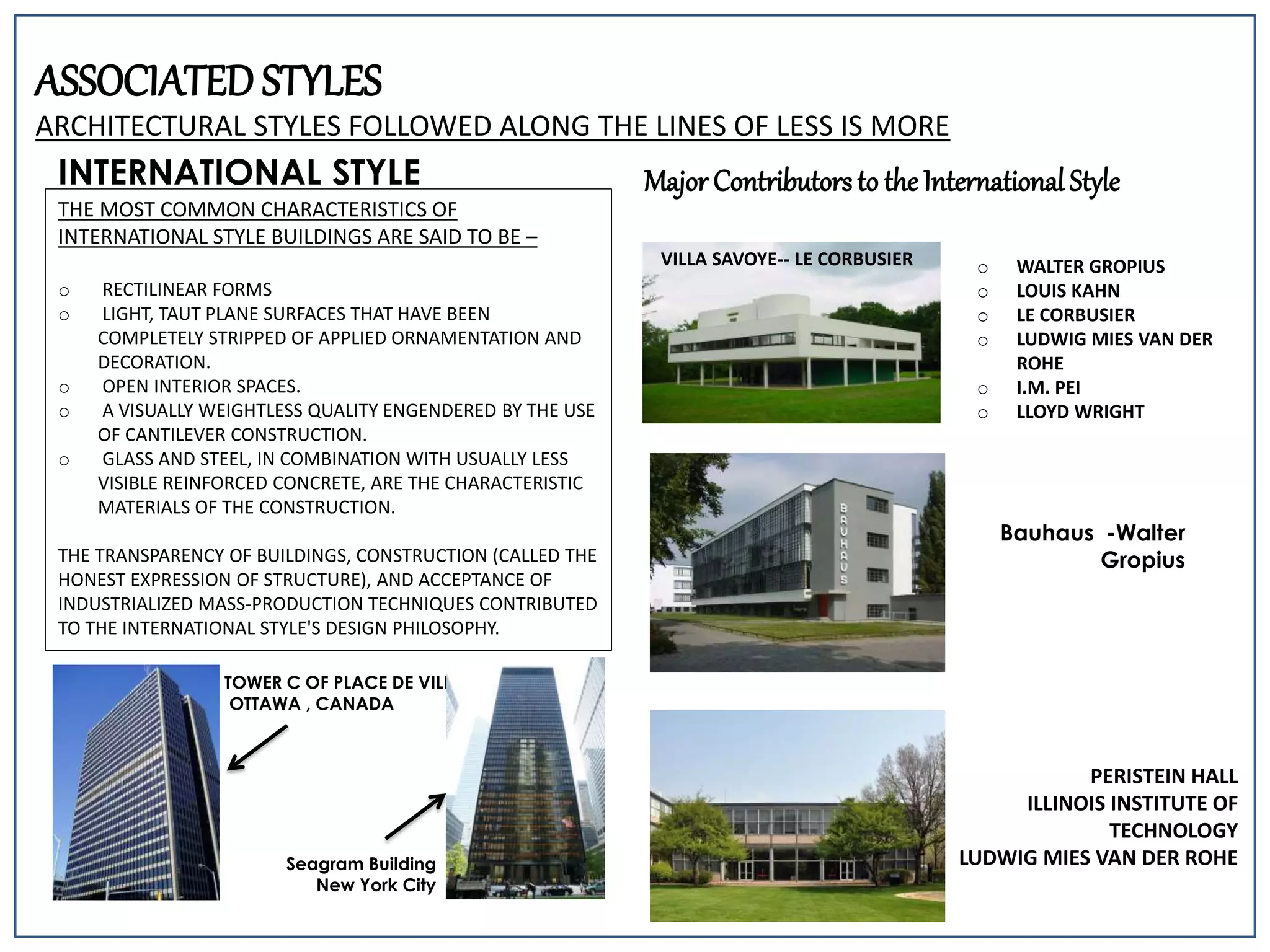 LESS IS MORE(MIES VAN DER ROHE) | PPTX