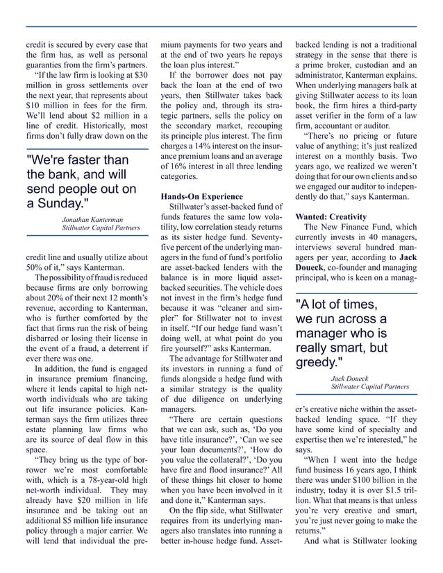 In Depth: Asset Backed Lending And Hedge Funds | PDF