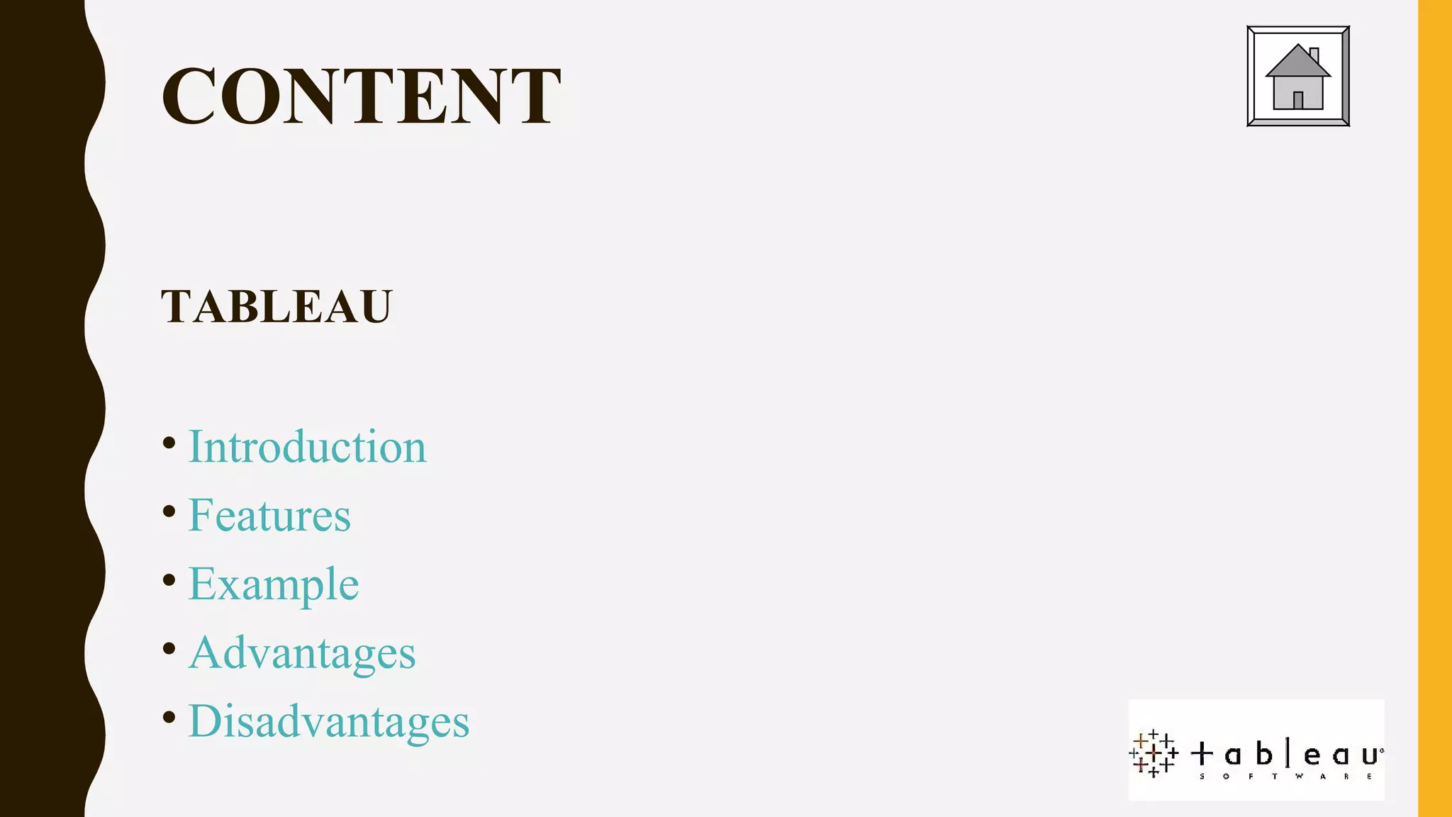 Tableau PPT Intro, Features, Advantages, Disadvantages | PPT