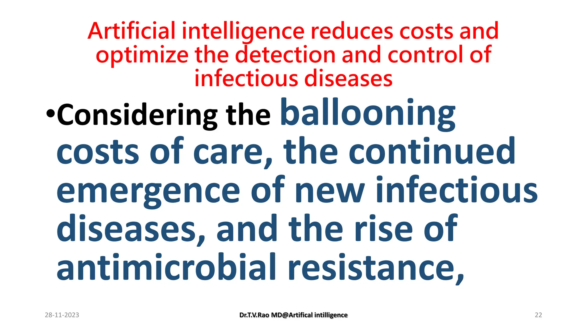 Artificial Intelligence in Controlling Infectious Diseases and Reducing Antimicrobial Resistance ...