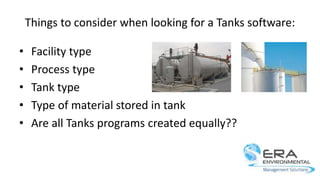 Tank Emission Tracking Software: A Comparative Analysis | PPTX