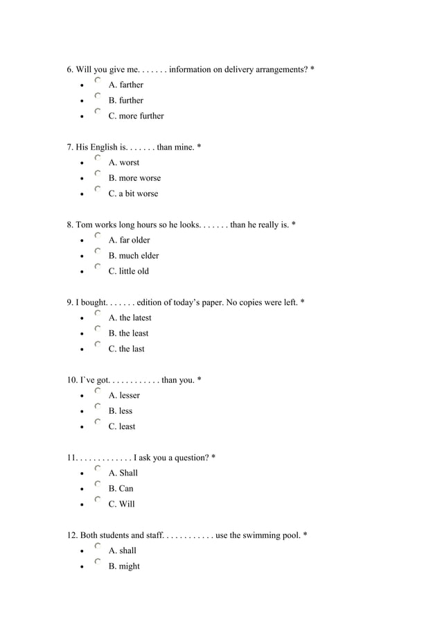 Final task grammar | PDF