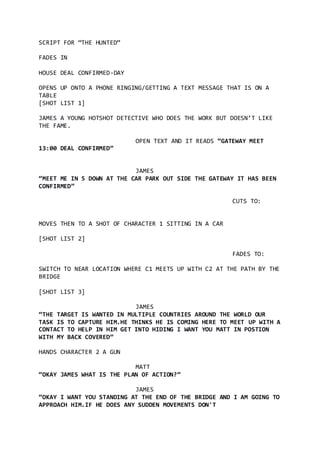 Final task script | PDF