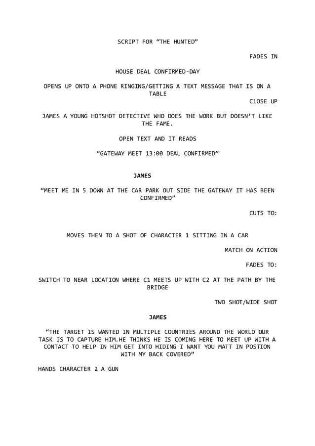 Final task script | DOCX